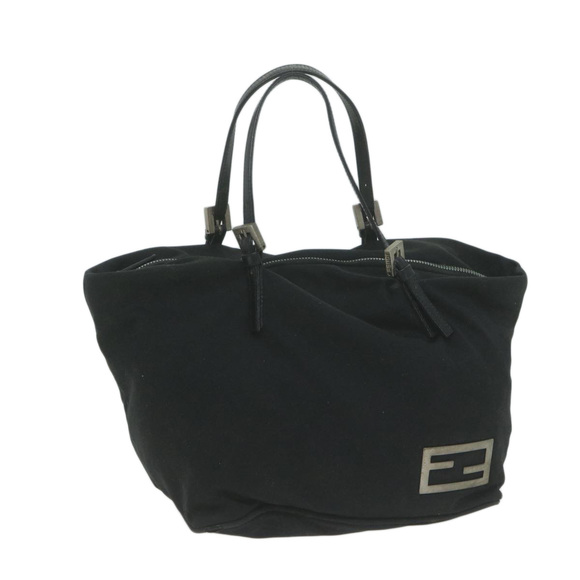 Fendi | Bags | Fendi Hand Bag Nylon Black Auth Ep347 | Poshmark
